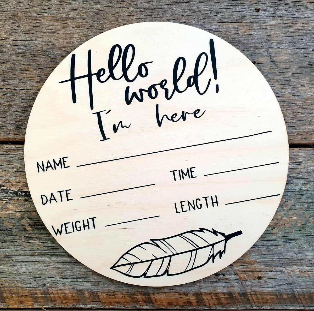 Baby Birth Announcement Boards – Handmade Happiness 3909